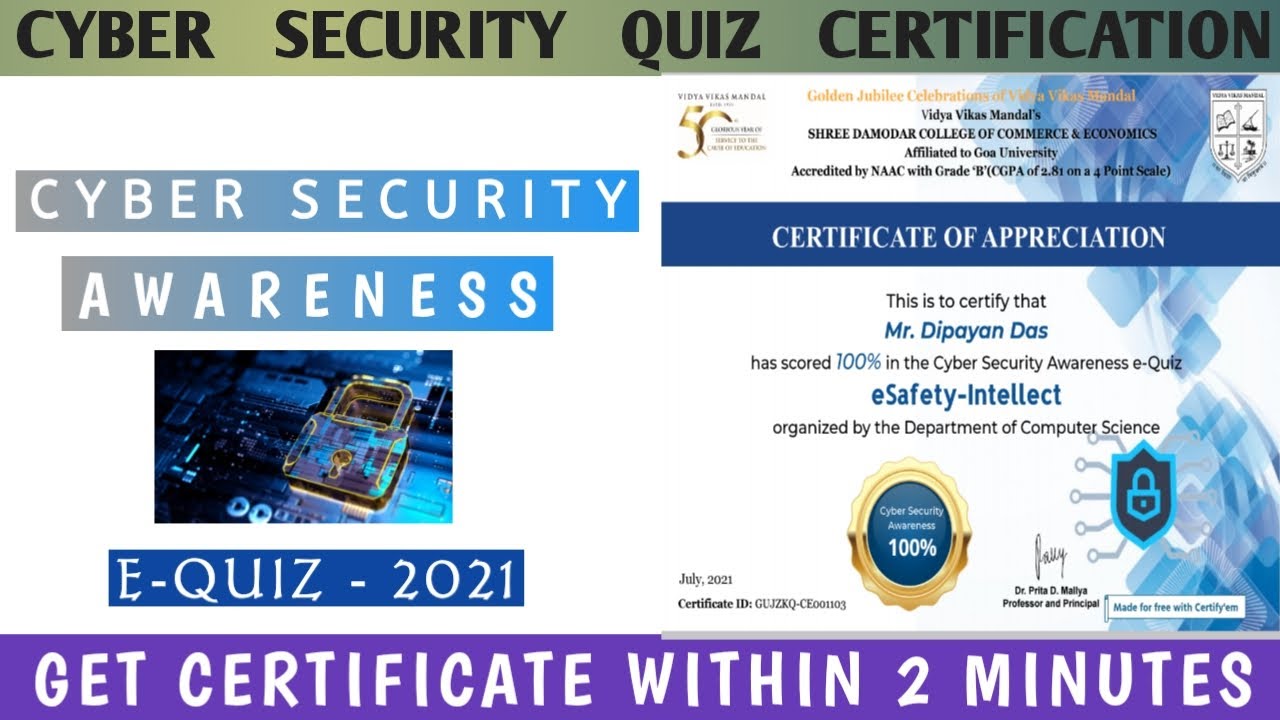 Cyber Security Awareness Quiz | Cyber security Questions and Answers ...