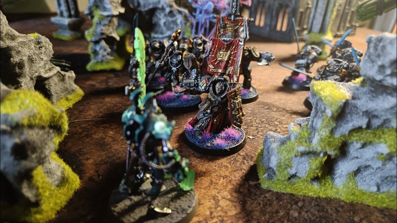 Necron Vs Grey Knight & Imperial Knight Warhammer 40k Battle Report ...
