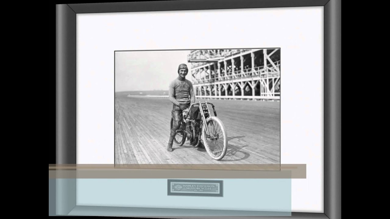 Harley Davidson Otto Walker 1915 Archival Framed Print - YouTube