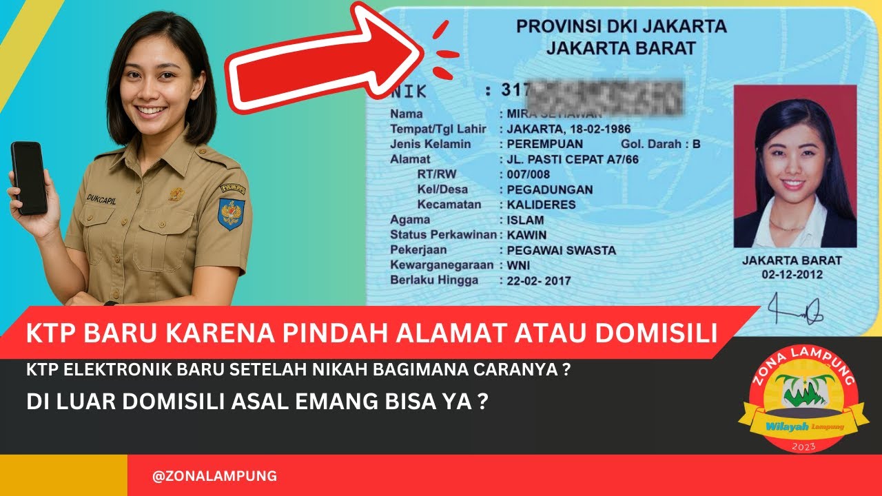 Cara Bikin KTP Baru karena Pindah Alamat atau Domisili - YouTube