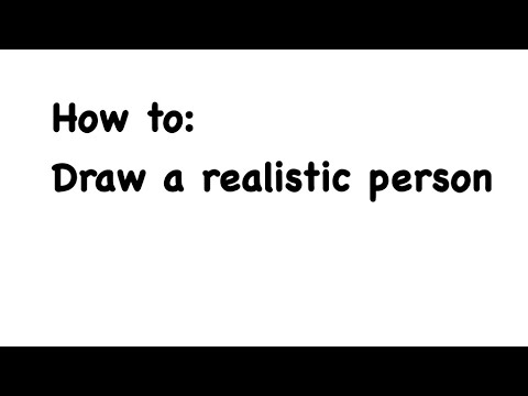 How to draw a realistic person! Easy for beginners. - YouTube