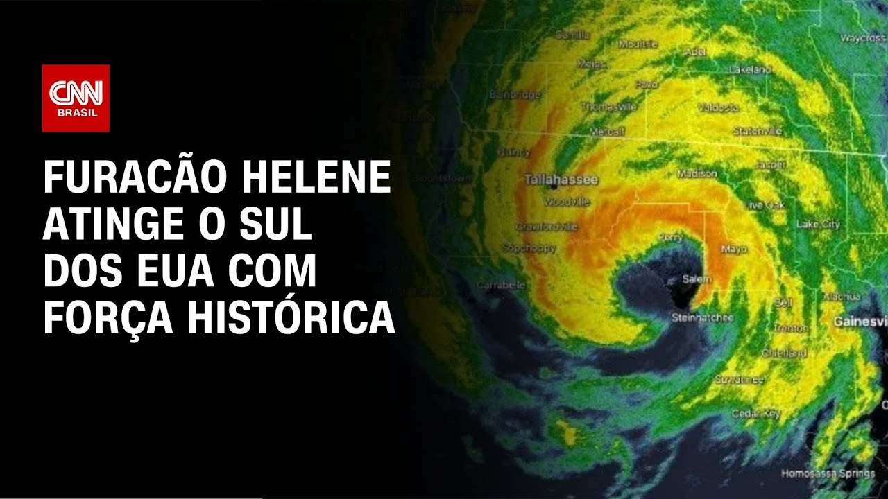 Furacão Helene atinge o sul dos EUA com força histórica | CNN NOVO DIA ...