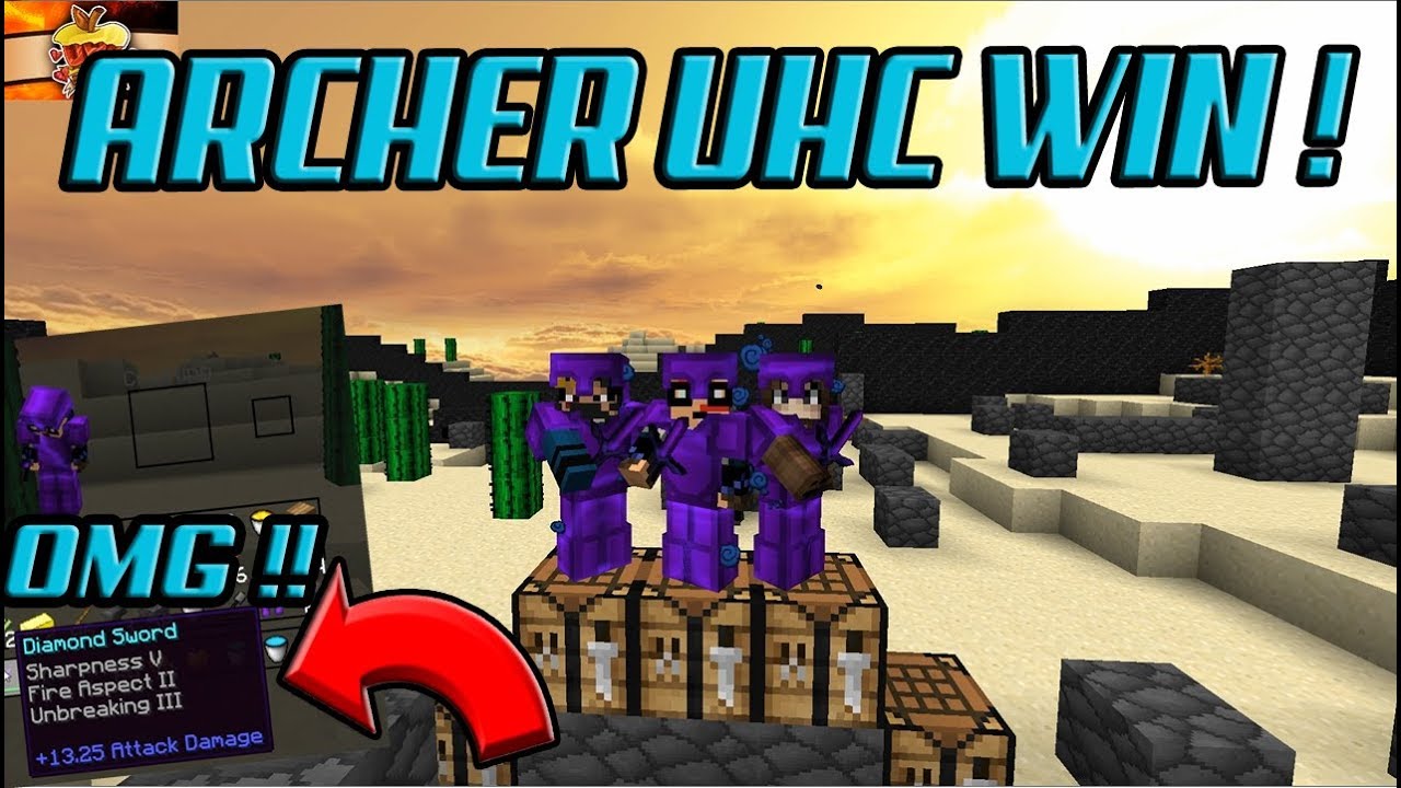 Sharpness 5 Fire Aspect 2 !! - Archer Uhc Win w/ (Kqlu & Felaz ...