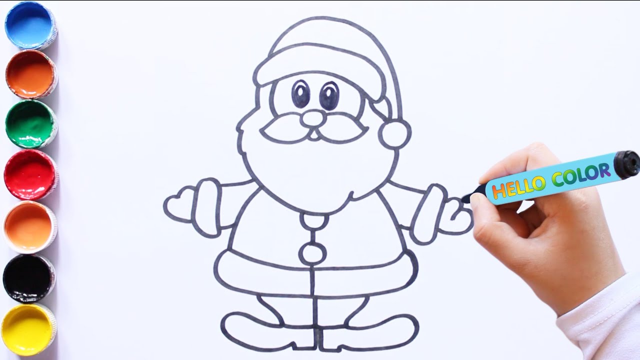 How to Draw a Santa Claus Step by Step | Christmas Drawing | Draw santa ...