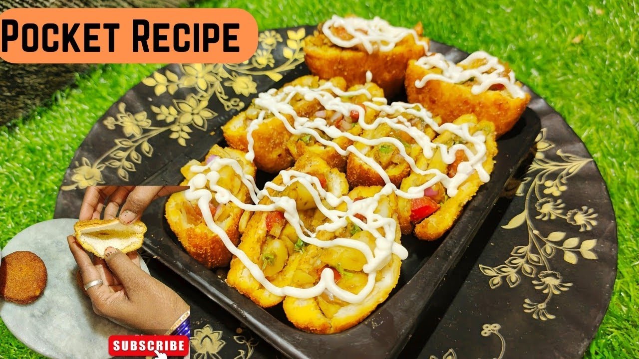 How To Make Bread Pocket Recipe।Easy,Crispy,Tasty Snacks।Bread snacks ...