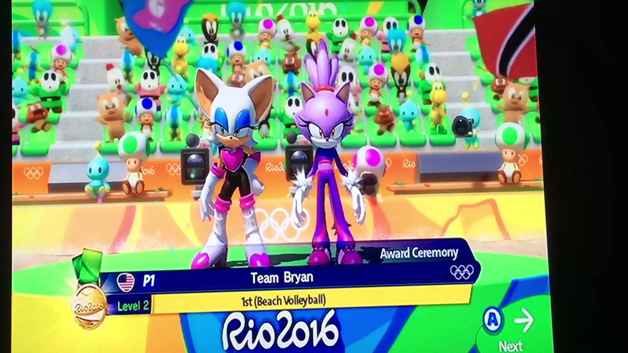 Mario and Sonic at the Rio 2016 Olympic Games- Rouge and Blaze's ...