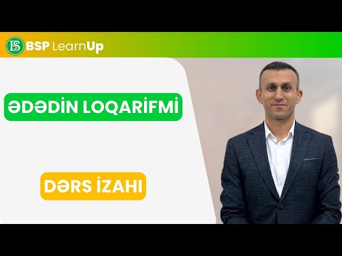 Ədədin loqarifmi. Dərs izahı