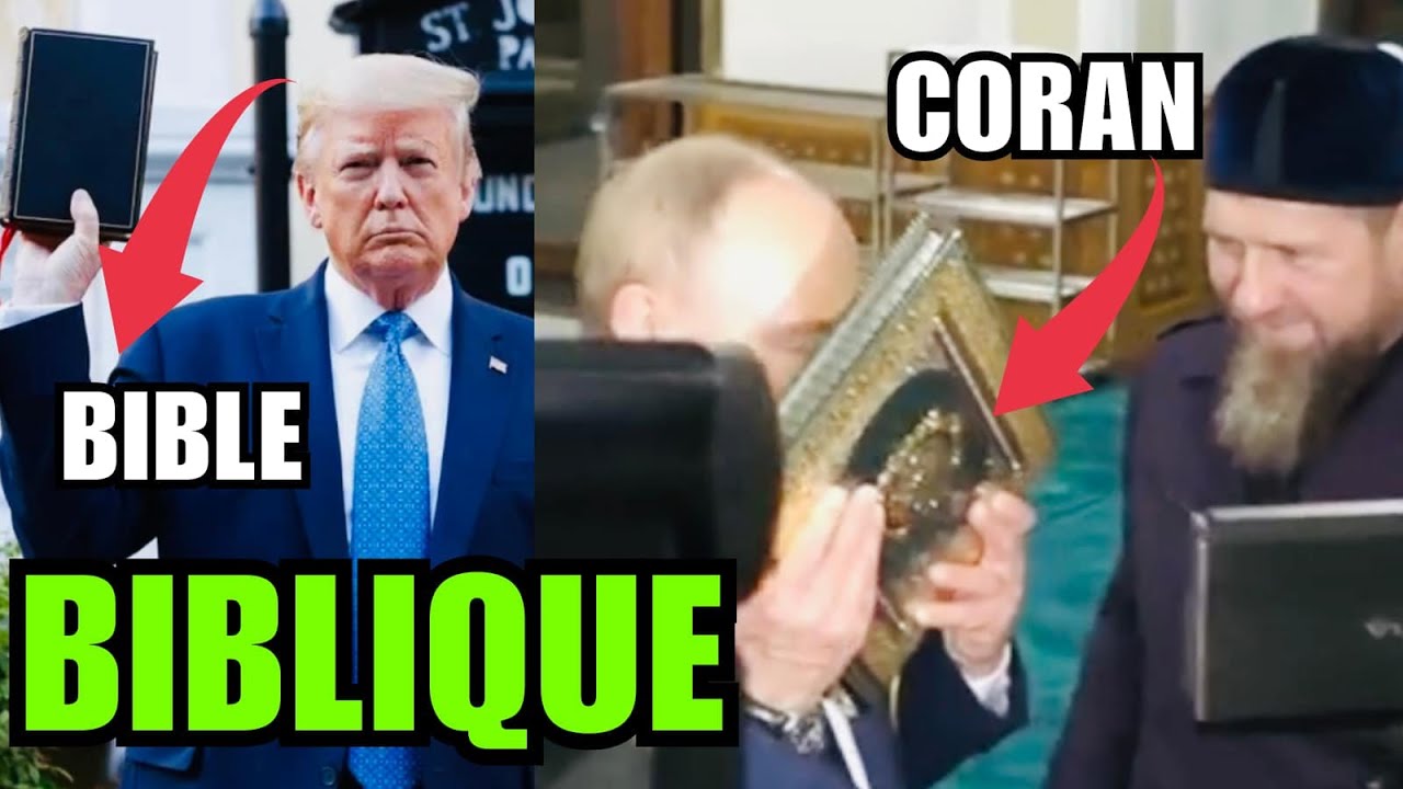 VLADIMIR POUTINE EMBRASSE LE CORAN EN TCHETCHENIE APRÈS QUE DONALD ...