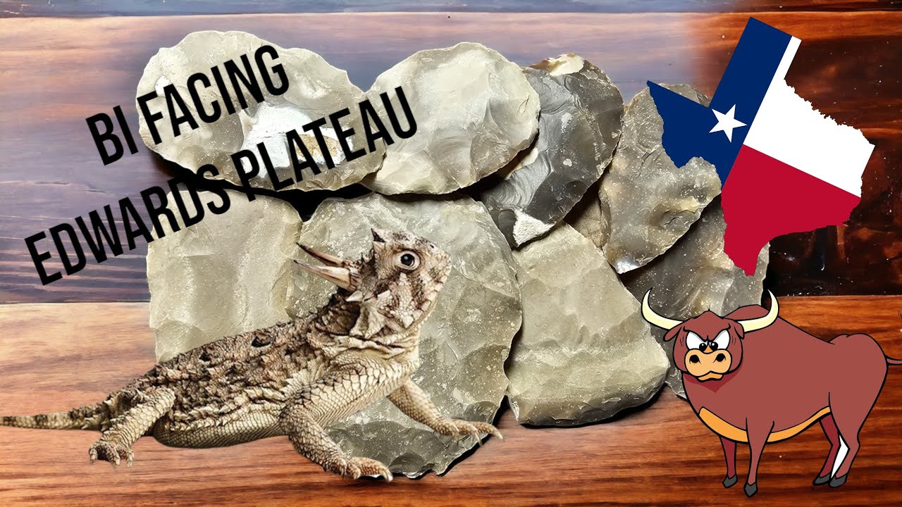 Bifacing Edwards Plateau chert, Flintknapping - YouTube