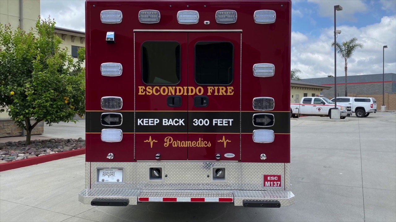 Escondido Fire Department's NEW F-450 Ambulance - YouTube