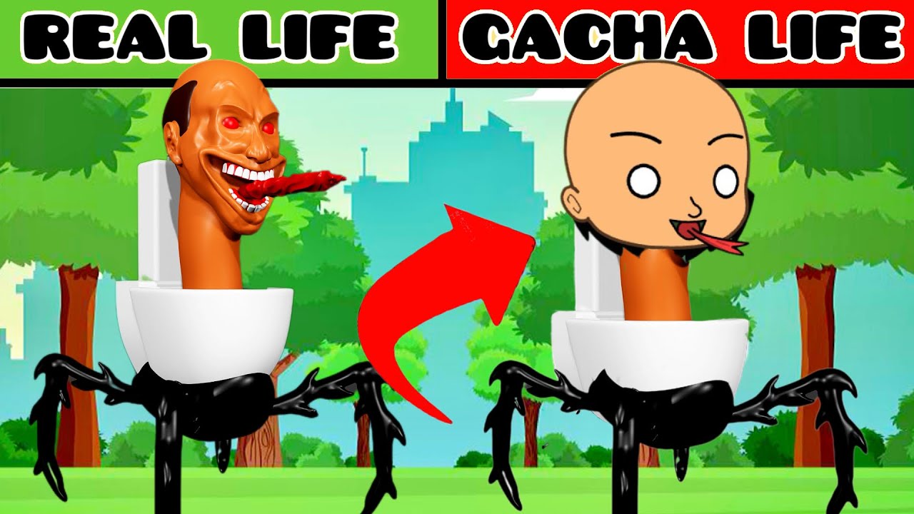 Skibidi Toilet in Gacha Life | Making Skibidi Toilet Parasite | Real ...