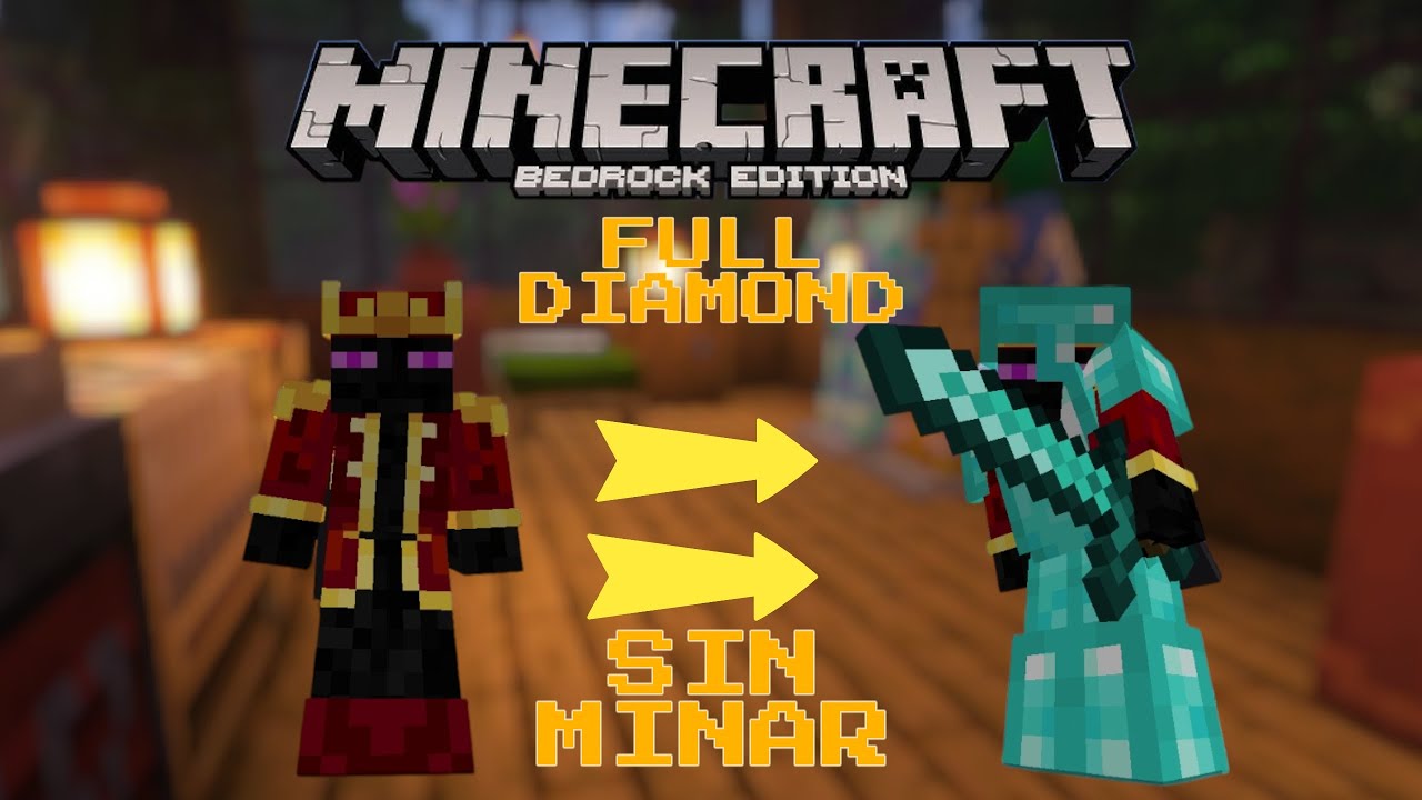 FULL DIAMANTE 💎💎 (sin minar) Minecraft bedrock - YouTube