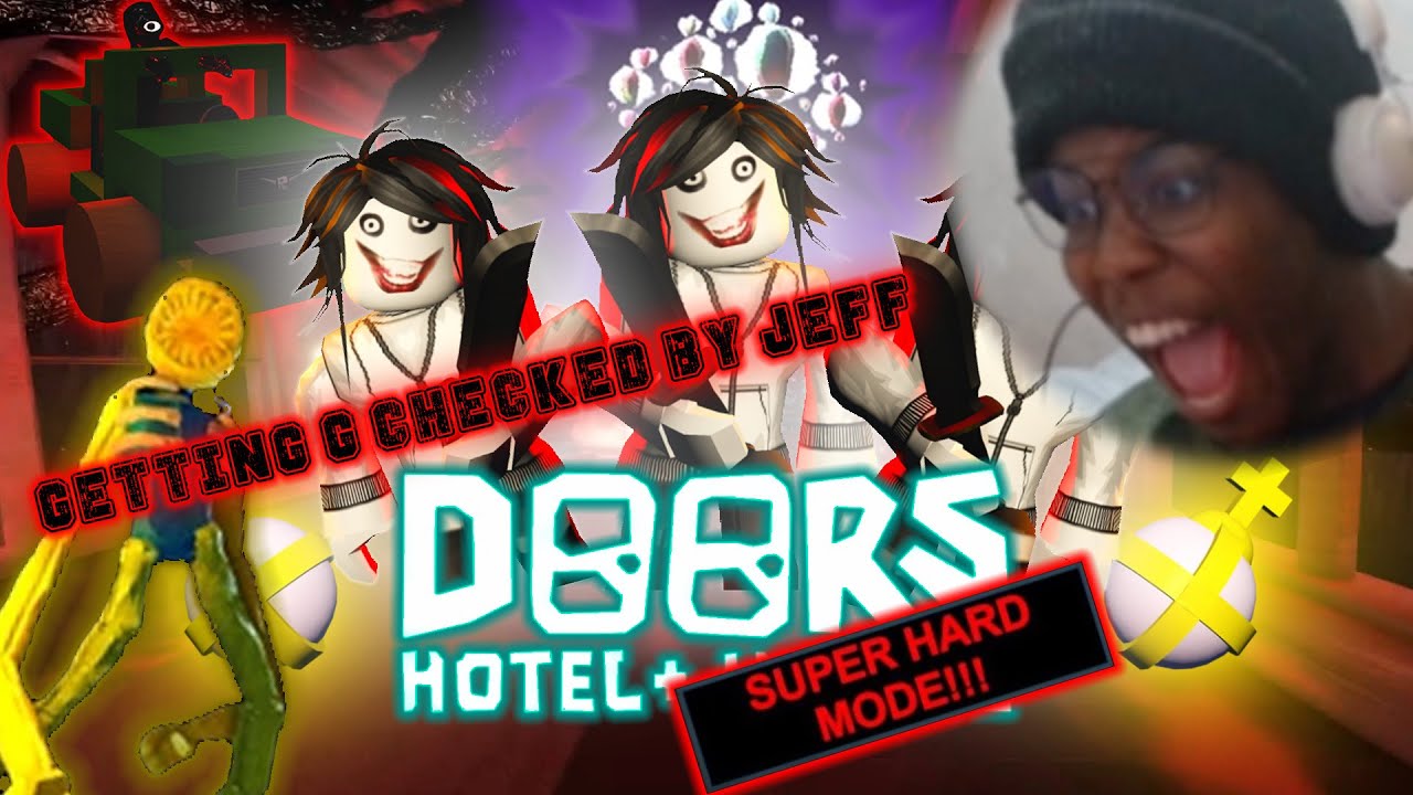 GETTING JUMPED BY JEFF THE KILLER DOORS SUPER HARD MODE PART 2 - YouTube