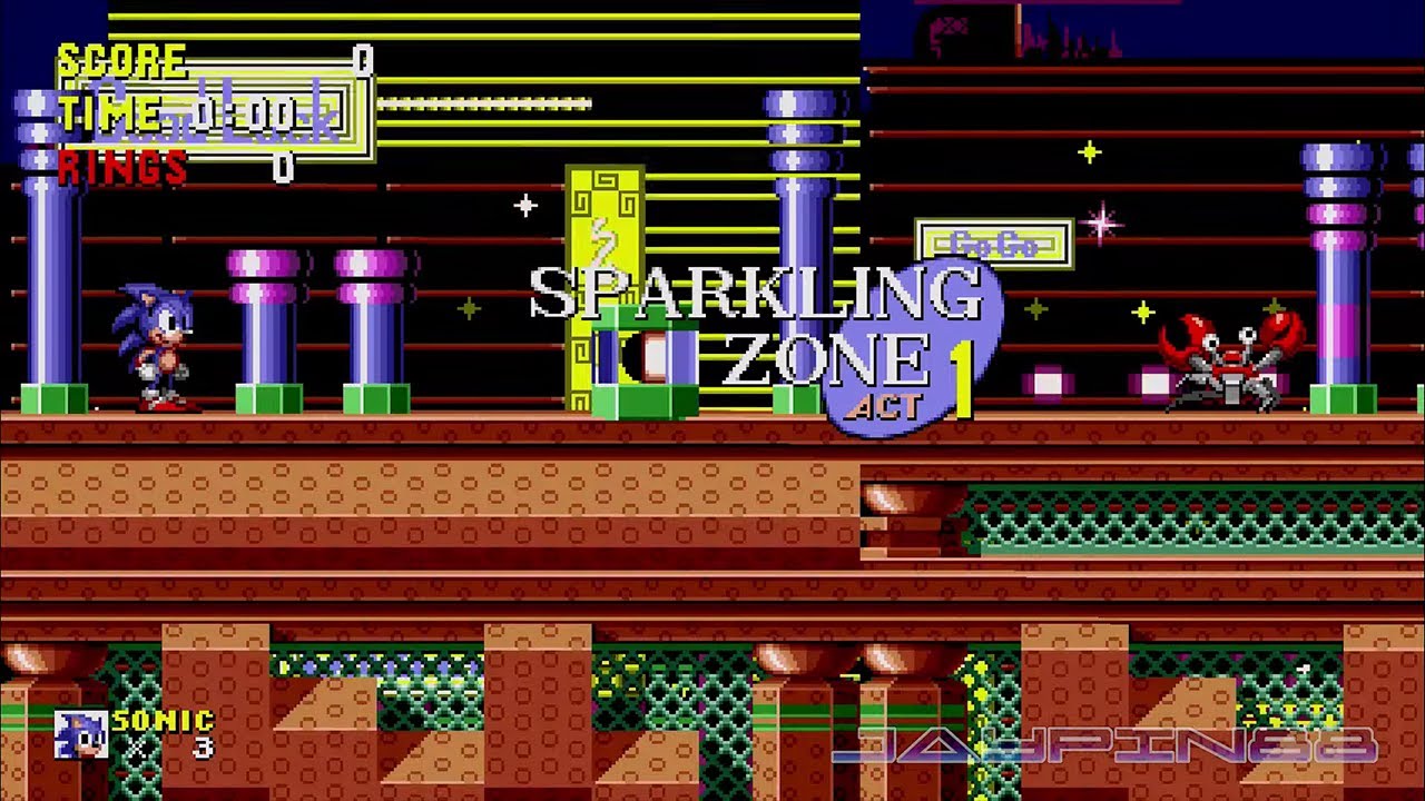 American Sonic in Sonic 1 (2013) ft. Sparkling Zone :: Walkthrough ...