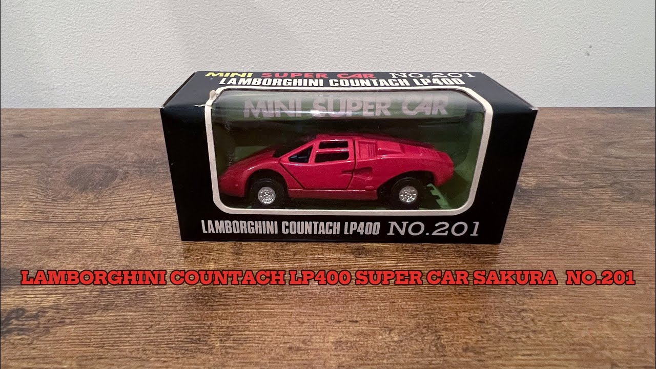 LAMBORGHINI COUNTACH LP400 SUPER CAR SAKURA NO.201 - YouTube