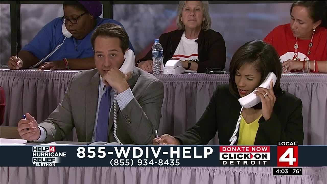 Help 4 Hurricane Relief: Telethon phone lines open through 8 p.m. - YouTube