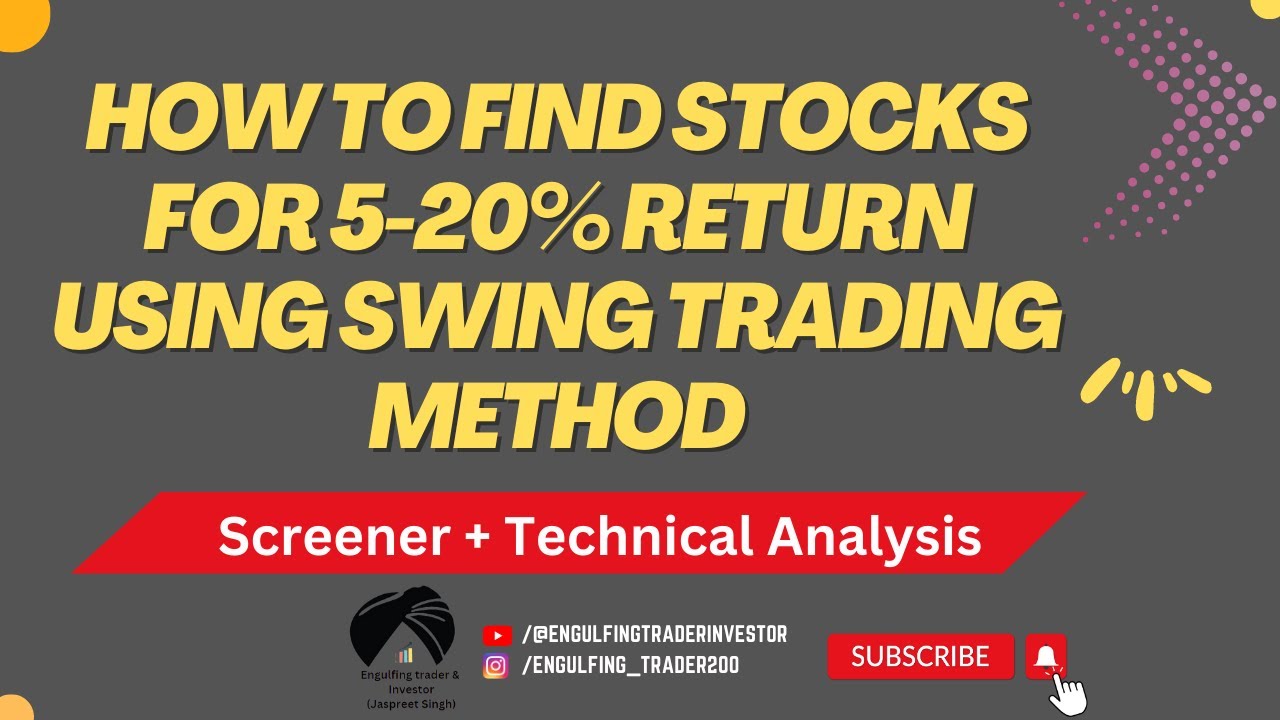 How to find stocks for 5-20% return using Swing trading method | High ...