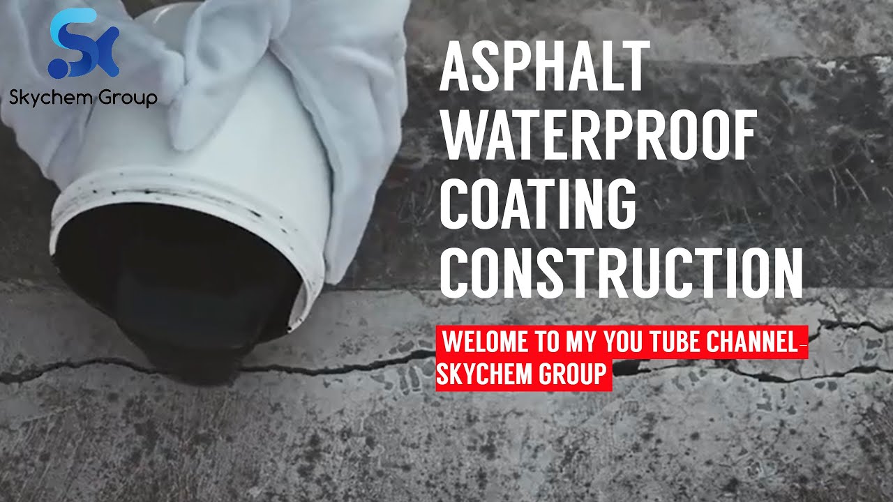 Asphalt Waterproof Coating Construction - YouTube