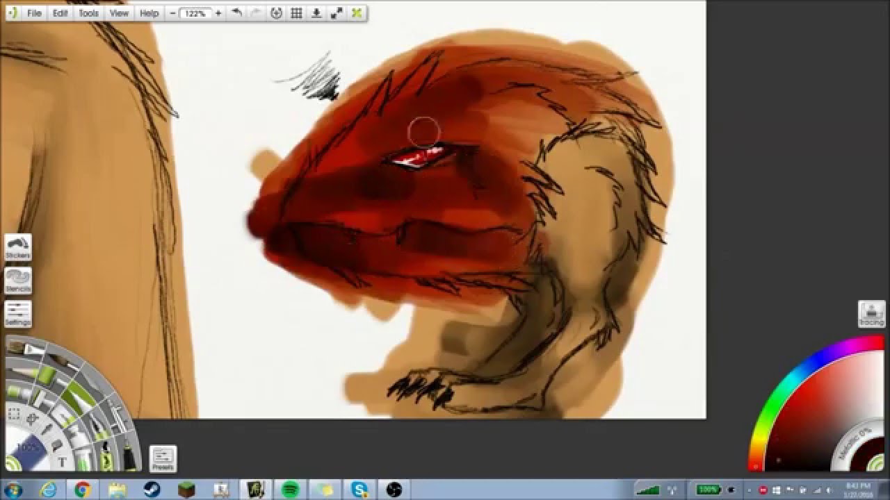 speedpainting of Foreign Creature (alien) - YouTube