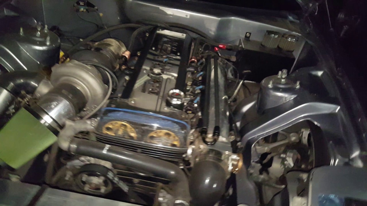 MAZDA RX7 WITH 2JZ TURBO SUPRA ENGINE - YouTube