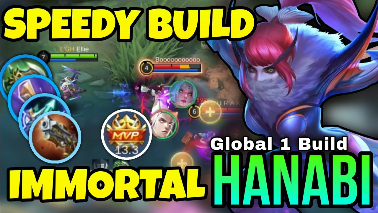 CRAZY DAMAGE !! HANABİ BEST SPEEDY OP BUİLD - Build Top 1 Global Hanabi ...