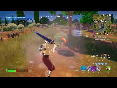 Pickaxing All of Flowberry Trees at Fencing Fields | Fortnite Gameplay ...