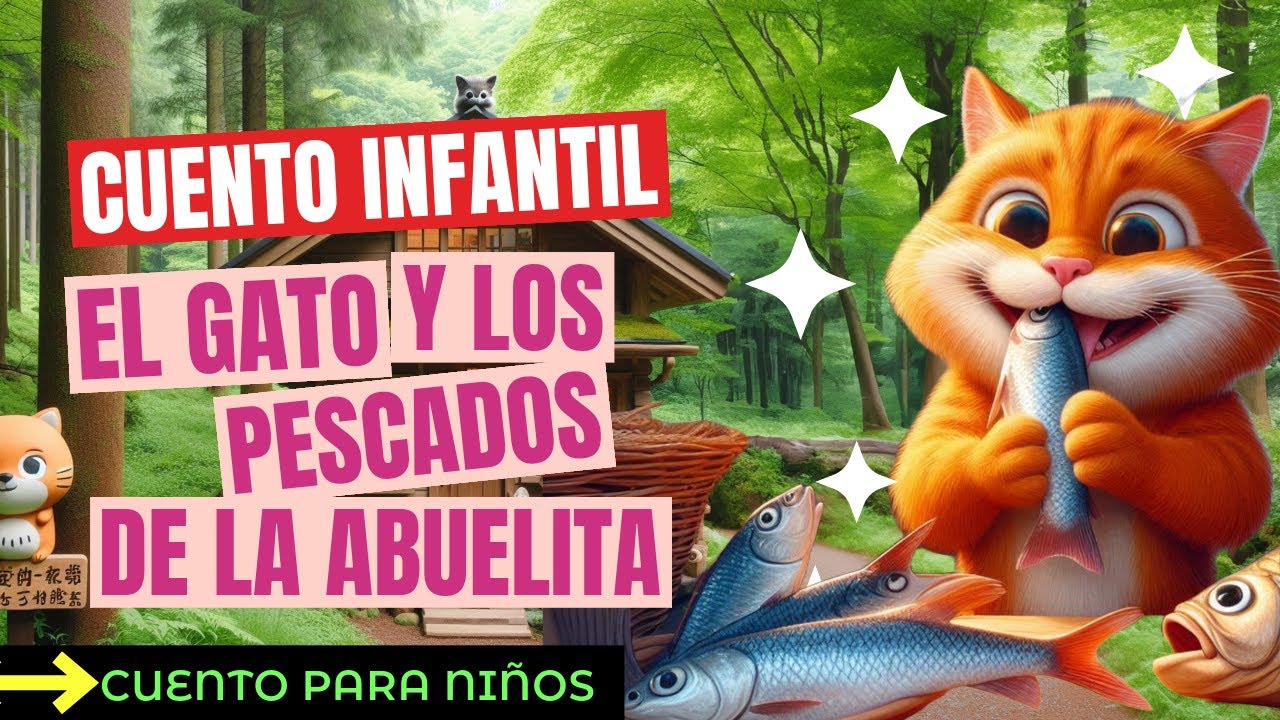 UN GATITO ROBABA PESCADO A UNA ANCIANITA (CUENTO INFANTIL) - YouTube