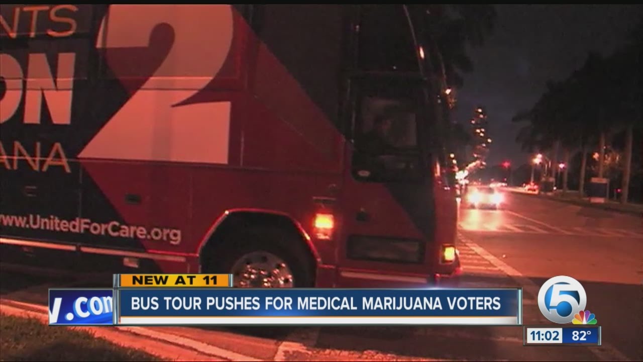 Bus tour pushes for medical marijuana voters - YouTube