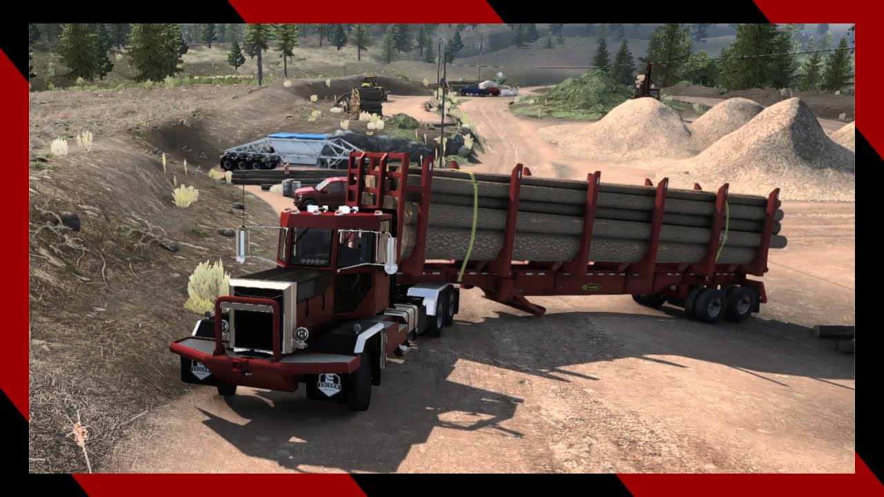 CAMION de CARGA de MADERA Edison L750 💥 AMERICAN TRUCK SIMULATOR 1.48 ...