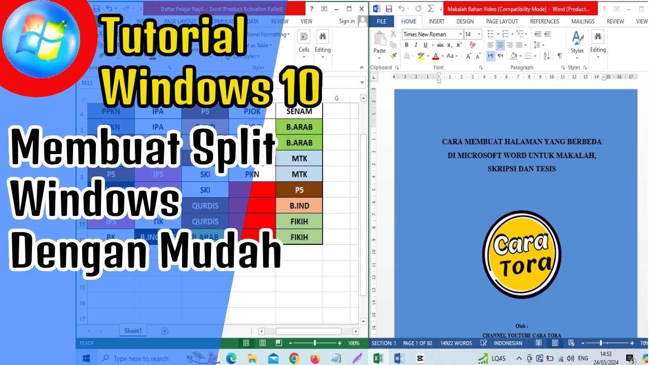 Cara Membuat Split Screen | Membagi Layar Menjadi Dua | Pada Windows 10 ...