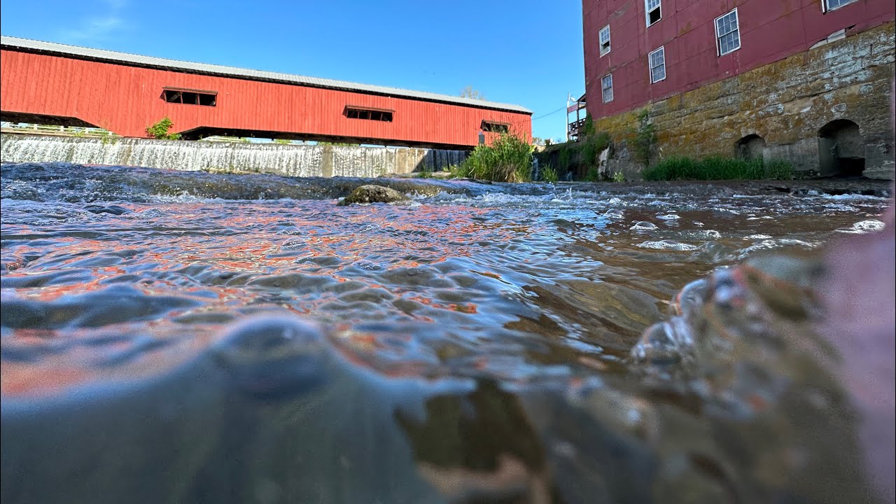Bridgeton Indiana Mill from a snakes perspective - YouTube