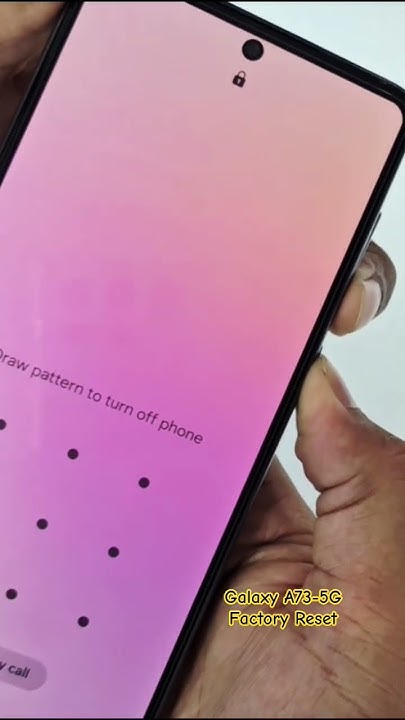 Samsung Galaxy A73-5G Hard Reset / Pin & Pattern Lock Remove 👈 - YouTube
