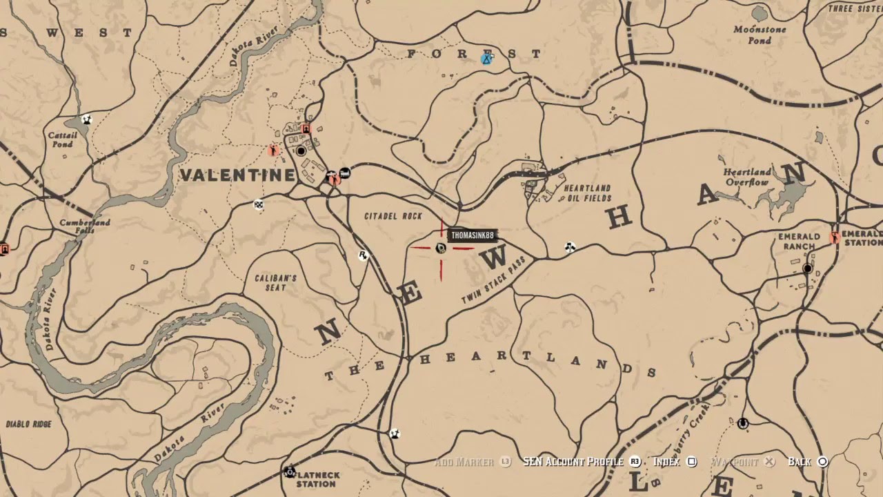 Red Dead Online New Hanover Treasure Chest Location - YouTube