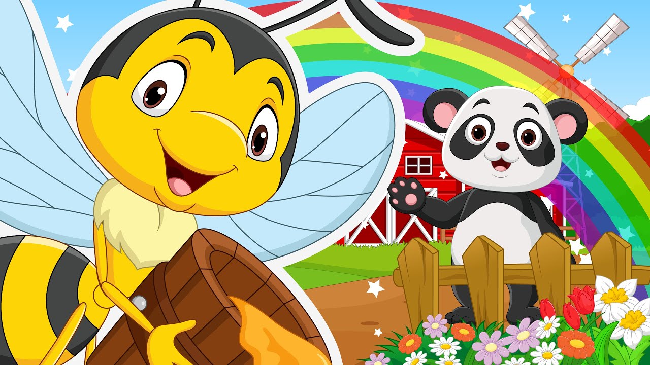 Honey Bees + Peek a Boo - Nursery Rhymes & Kids Songs | Baby Songs ...