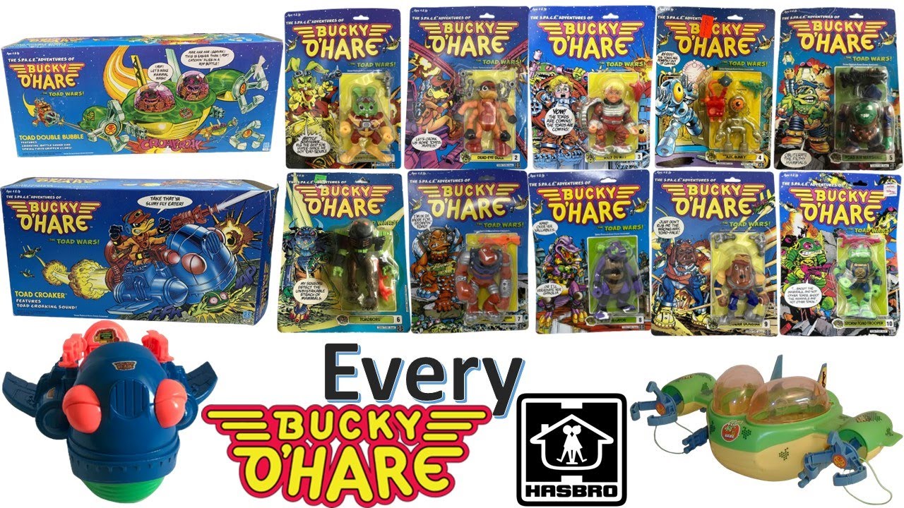 Every Hasbro Bucky O'Hare Action Figure Comparison List - YouTube