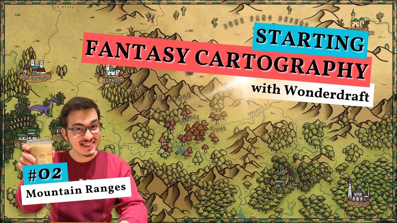 Mapmaking Tutorial 02: Basics of Adding Mountains - YouTube