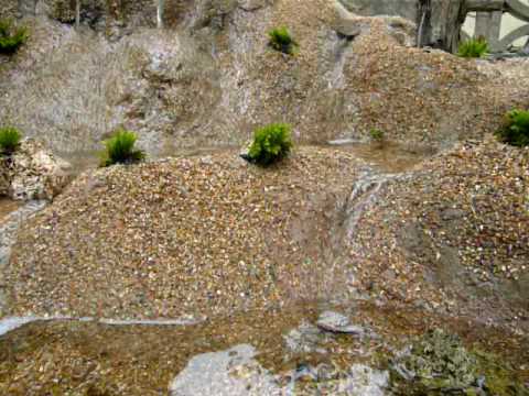 waterfall diy homemade garden - YouTube