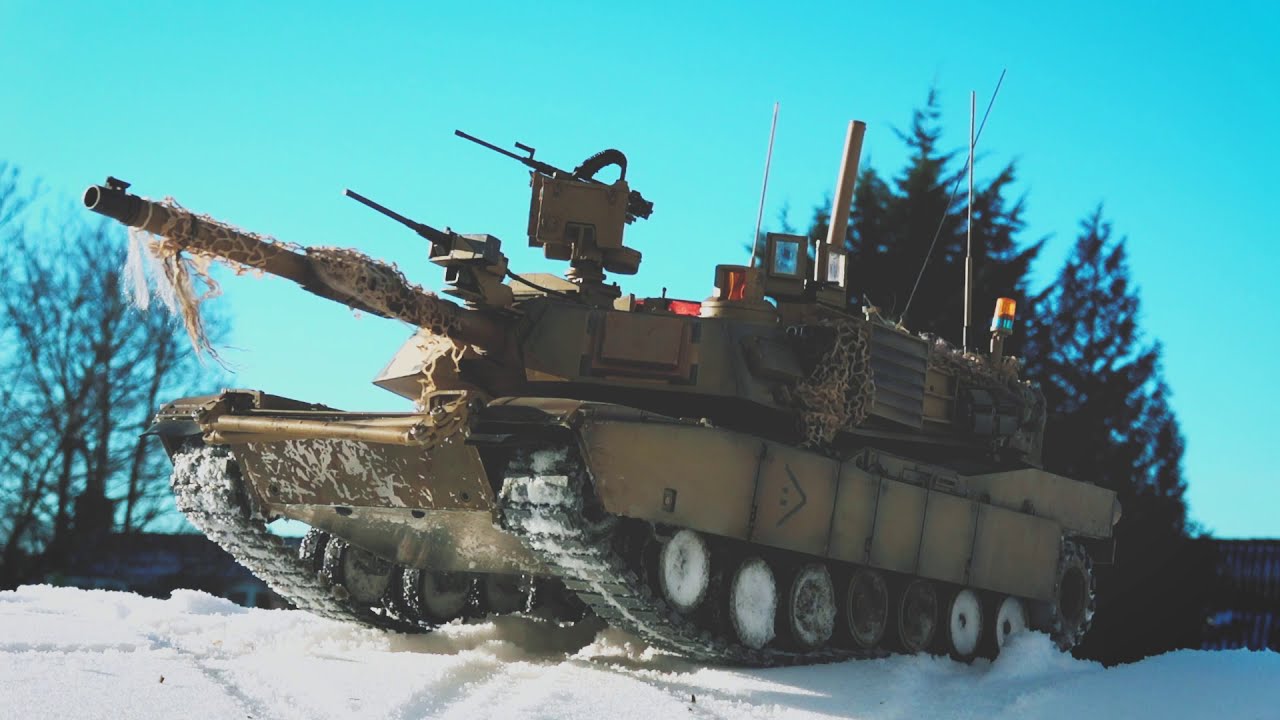 M1A2 Abrams in snow conditions - YouTube