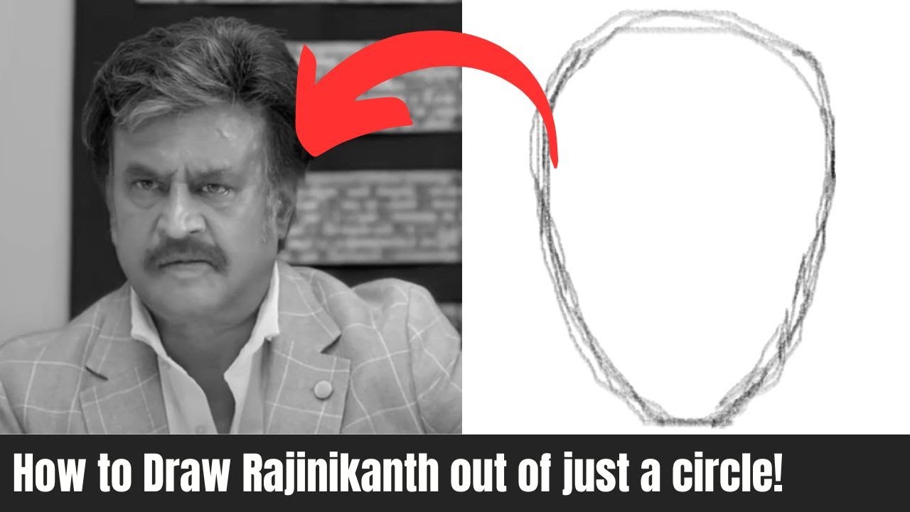 How to Draw Rajinikanth | How To Sketch Rajinikanth | Rajinikanth - YouTube