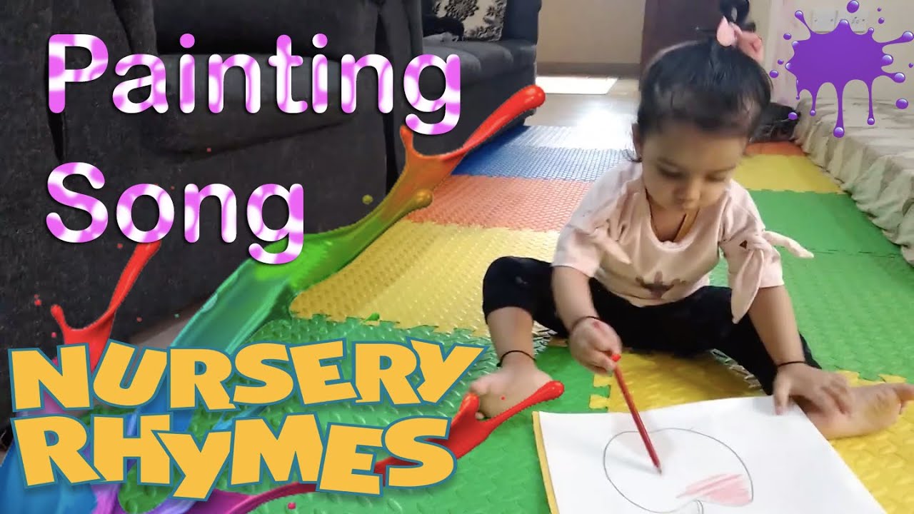 Paint Song | Color Song | Nursery Rhymes | Aarna's Vlog - YouTube