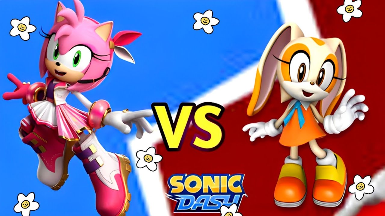 Sonic Dash Popstar Amy VS Cream - Running on the Track 🌀💨 - YouTube