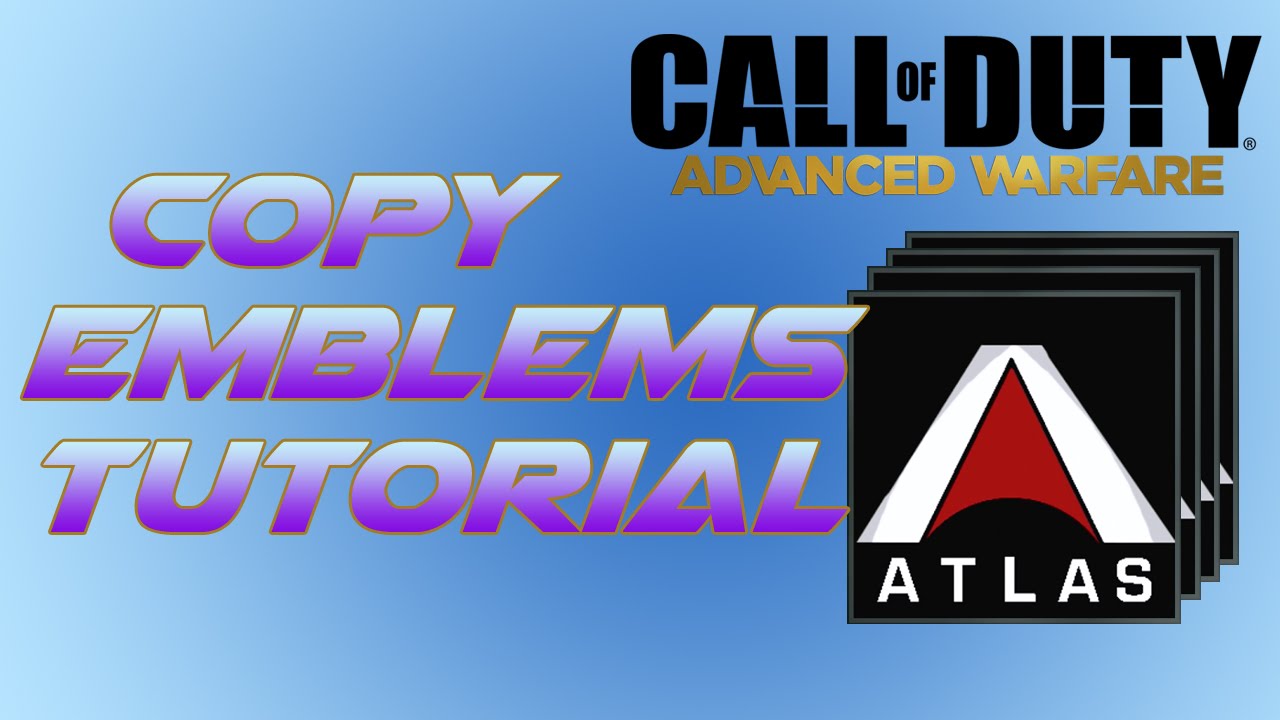 How to Copy Emblems in Advanced Warfare! COD Advanced Warfare Copy ...