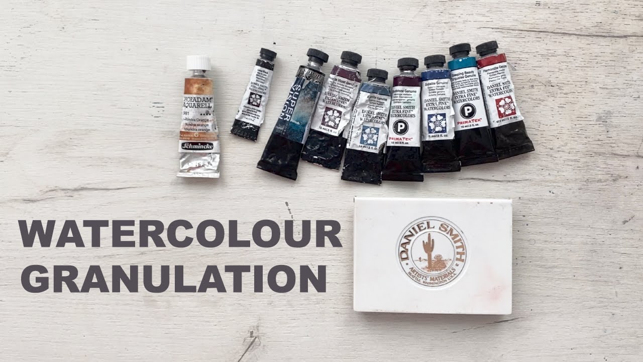 Granulating Watercolours that I Actually Use | Swatching (Daniel Smith ...