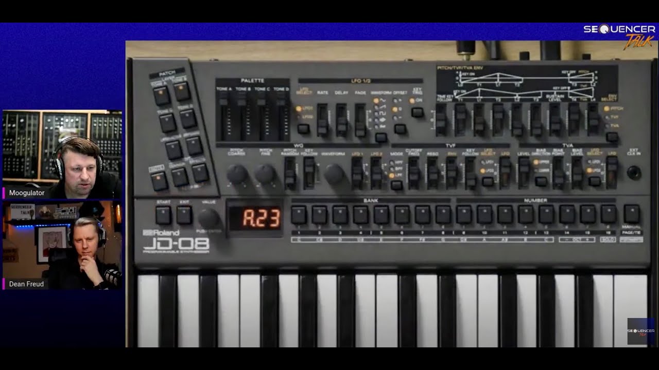 SequencerTalk 109 Synthesizer Talk, News Roland JD08 / JX08 /(JD800 / JX8P,) Zoom Recorder ...
