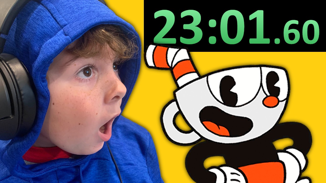 Kid CaseOh Gets The Cuphead World Record - YouTube