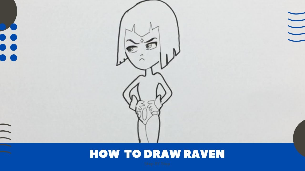 How to Draw Raven Easy | Titans Go - YouTube