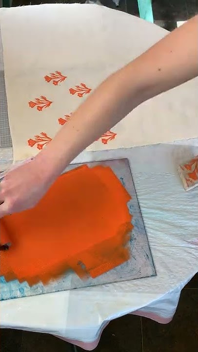 Block Printing Process - YouTube