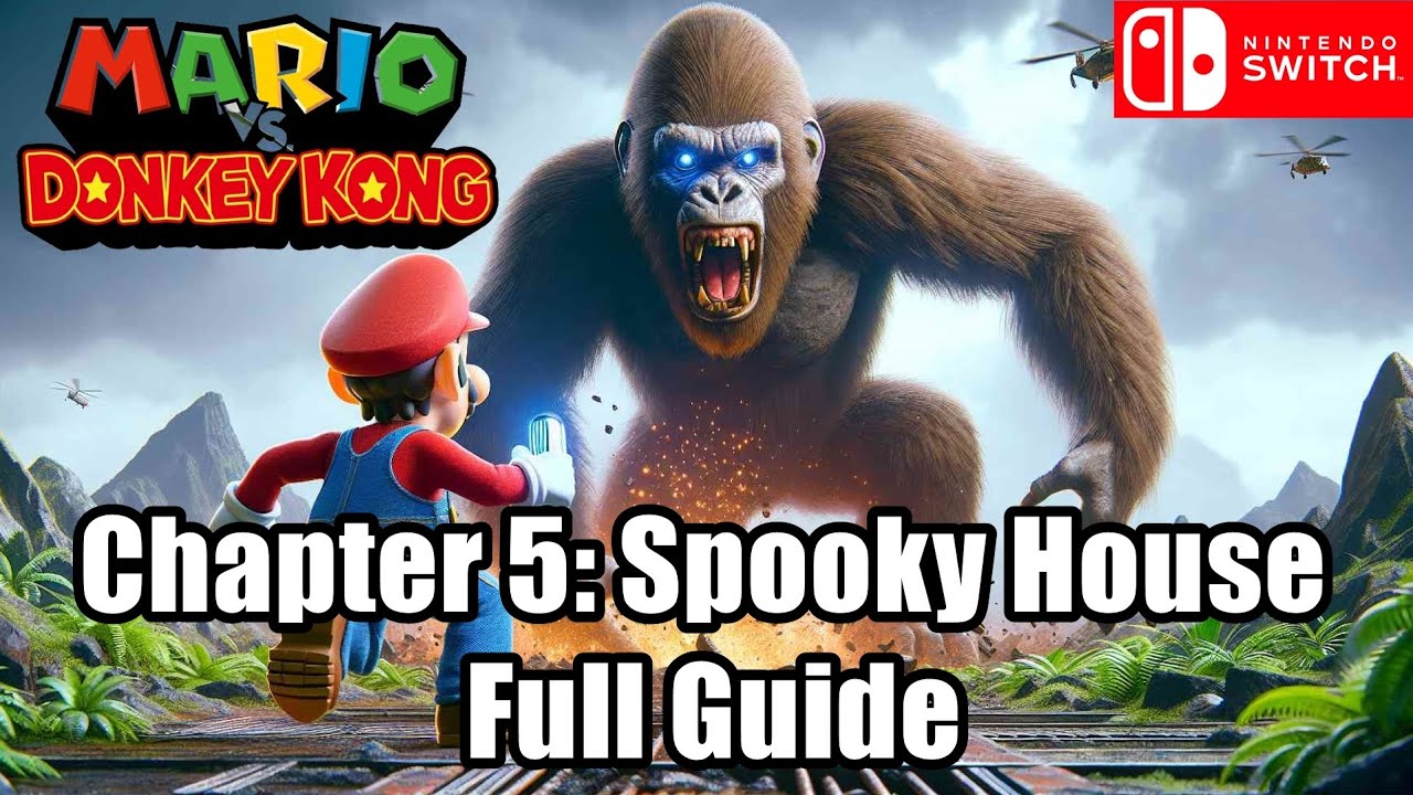 Mario Vs Donkey Kong Chapter 5 Spooky House - How to Pass All Levels ...