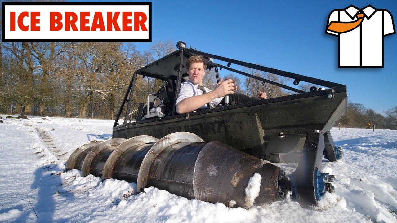 HOMEMADE SCREW TANK Snow/Ice Test - YouTube