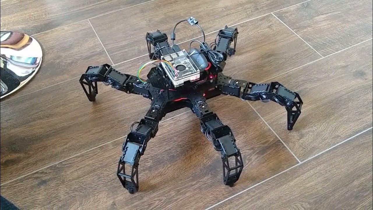 DistLab Hexapod - ROS based Locomotion - YouTube